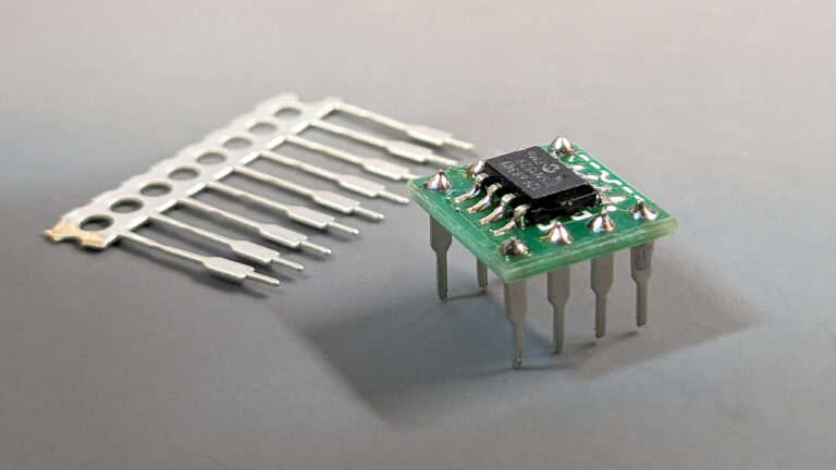 リードフレームの取り付け方（はんだ付け方法） – マイコン技術Navi